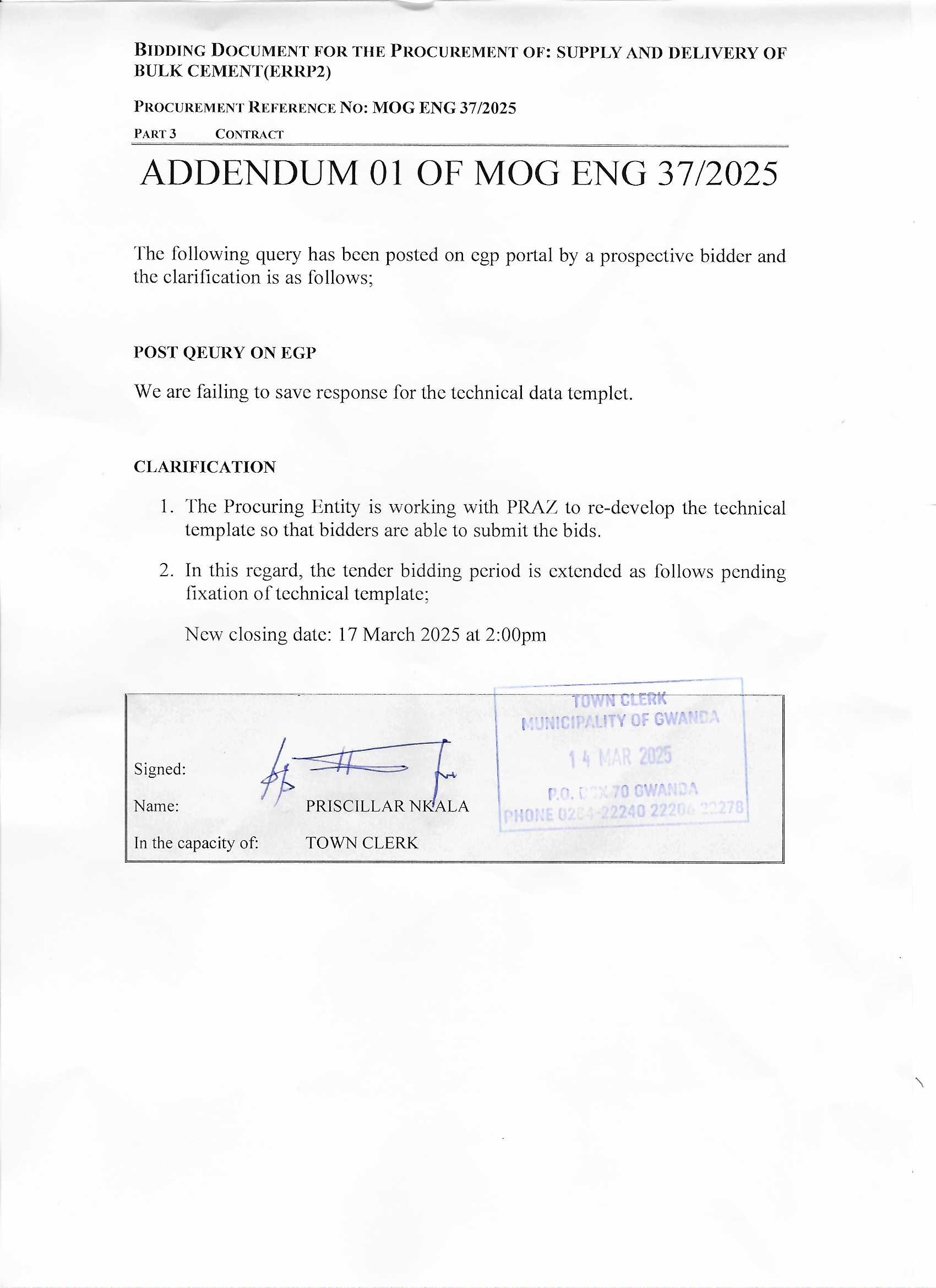 Zimbabwe electronic Government Procurement System