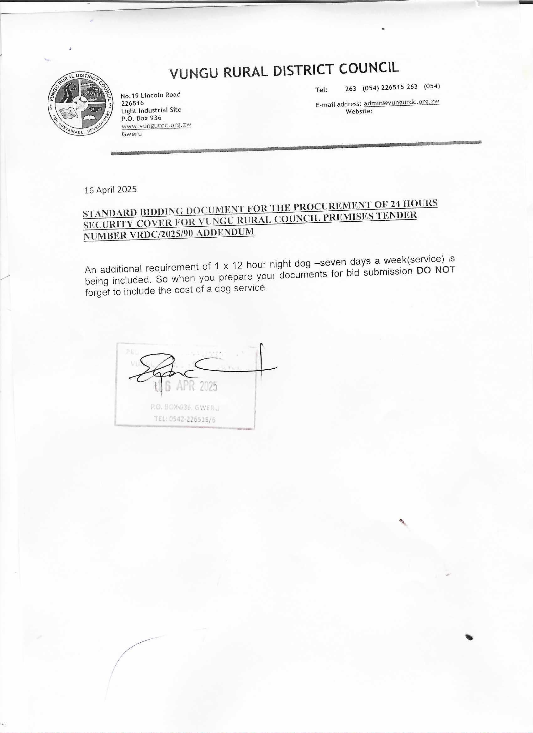 Zimbabwe electronic Government Procurement System