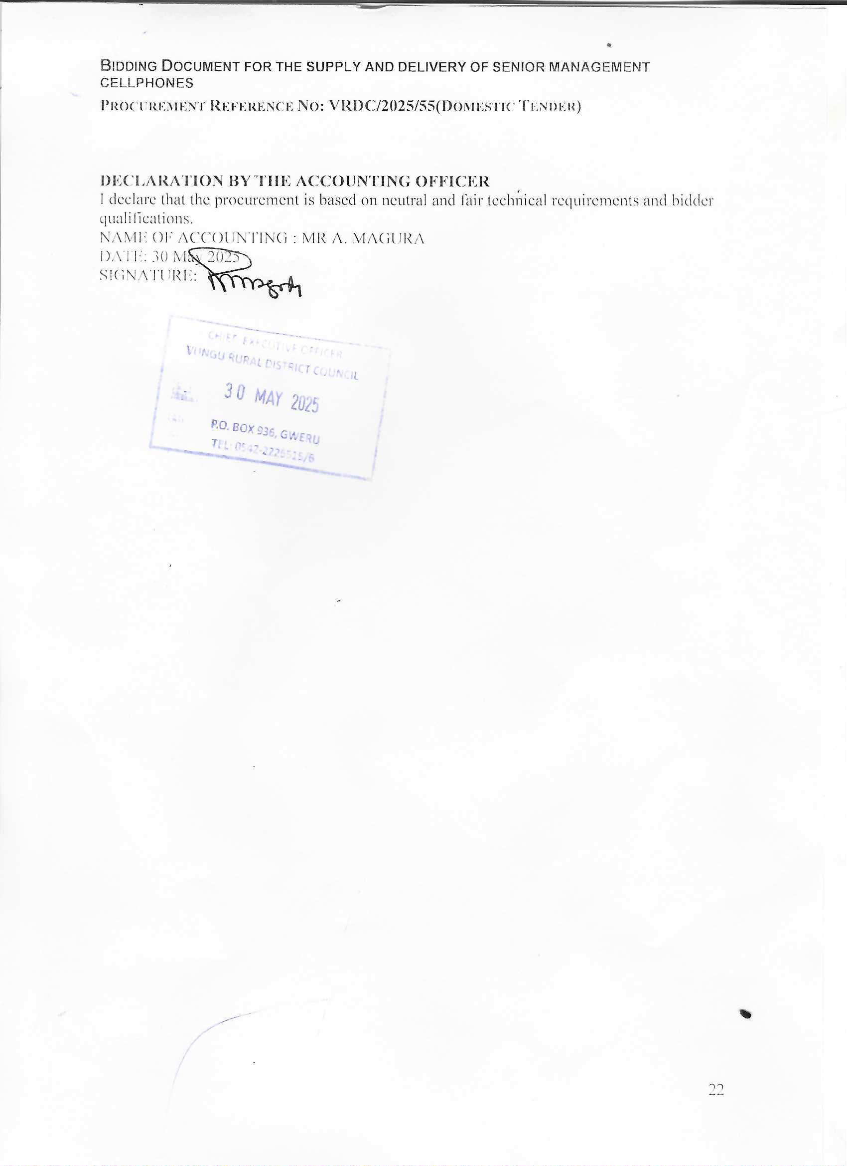 Zimbabwe electronic Government Procurement System