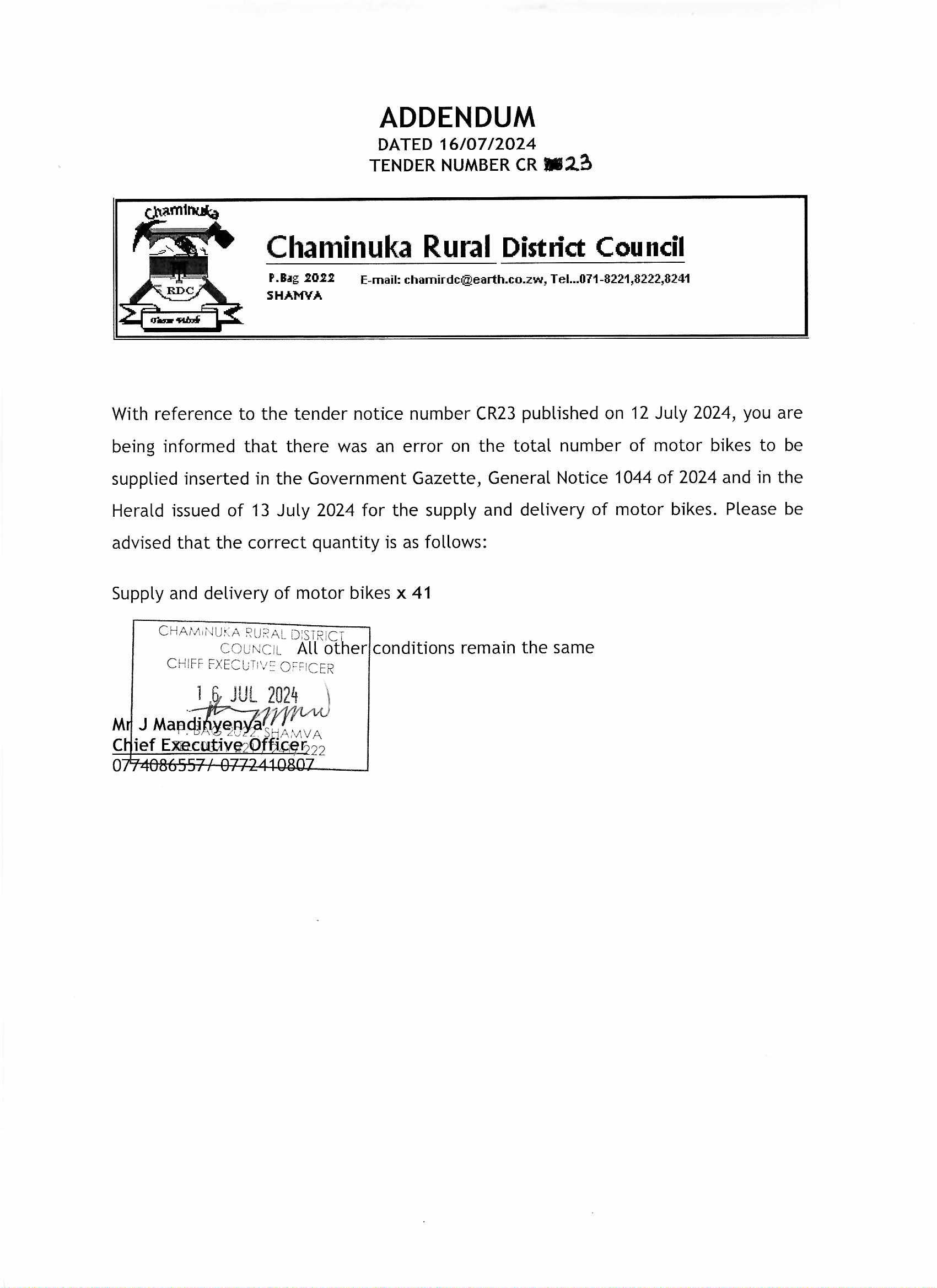 Zimbabwe electronic Government Procurement System